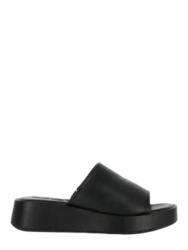 MEXX Platform Square-toe Slippers - Black