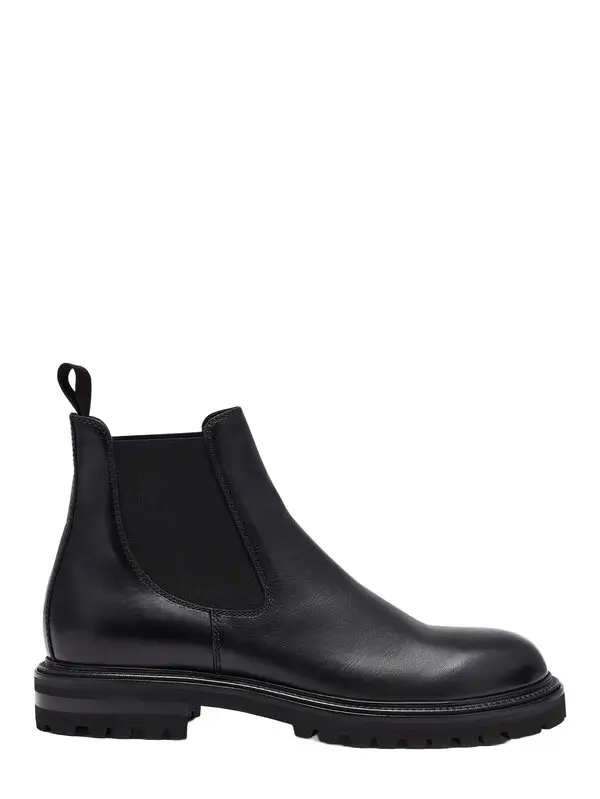 Giorgio Armani Nappa Leather Chelsea Boots - Black