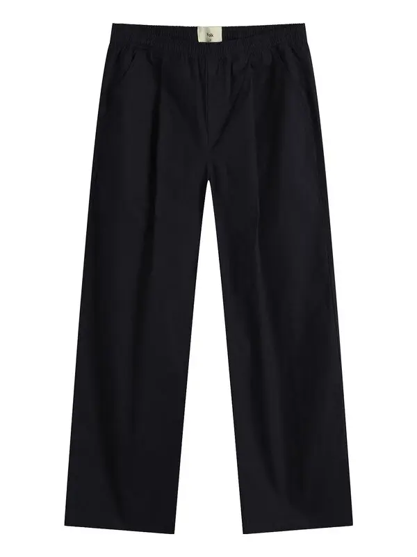 Folk Drawcord Loose Trouser - Navy Ripstop
