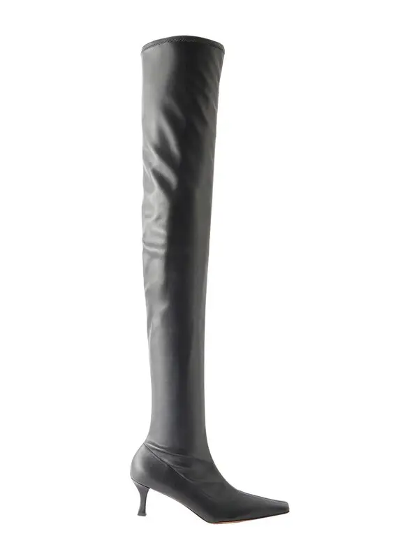 Proenza Schouler Trap 60 Stretch Over-the-knee Boots - Black