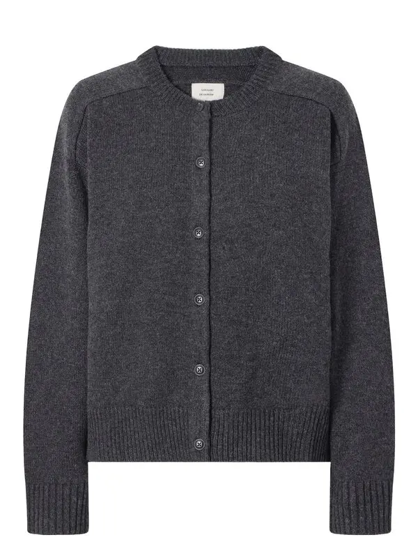 Loulou De Saison Aidar Merino Wool And Cashmere-blend Cardigan - Gray