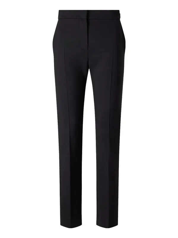 Max Mara Mxmacino" Wool-blend Slim-leg Pants - Black