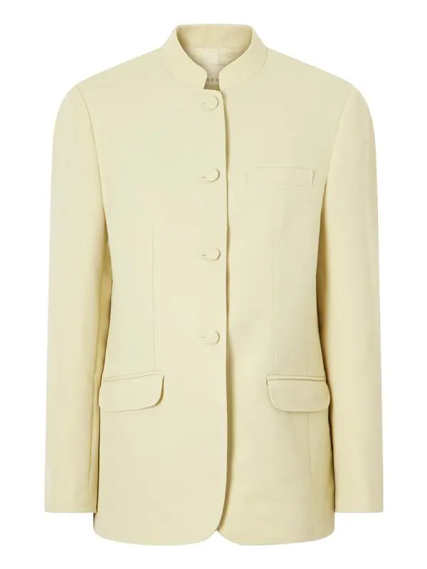 LIBEROWE Alef Wool-blend Gabardine Jacket - Yellow
