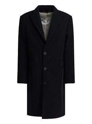 GOLDEN GOOSE Singlebreasted Wool Coat - Blue