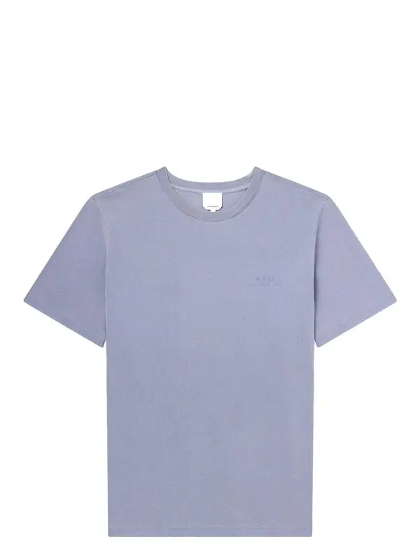 A.p.c. Gabby Logo-print Cotton Jersey T-shirt - Blue