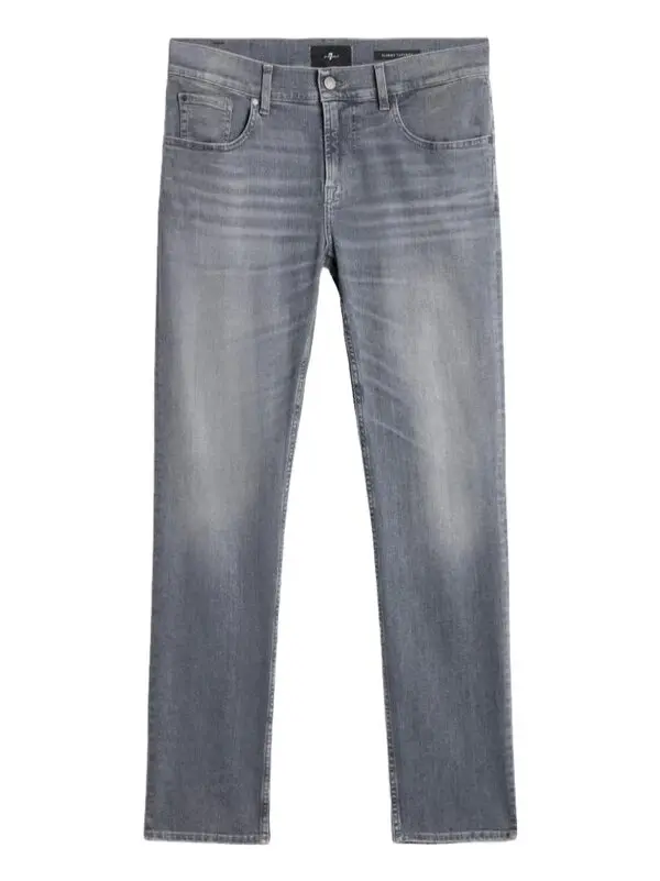 7 For All Mankind Straight Leg Jeans - Grey