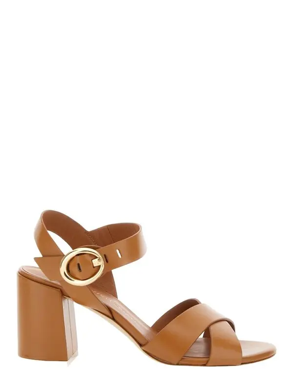 STUART WEITZMAN Open Toe Heeled Sandals - Brown