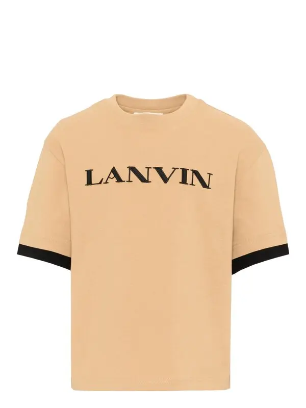LANVIN Embroidered Logo Crewneck T-shirt - No