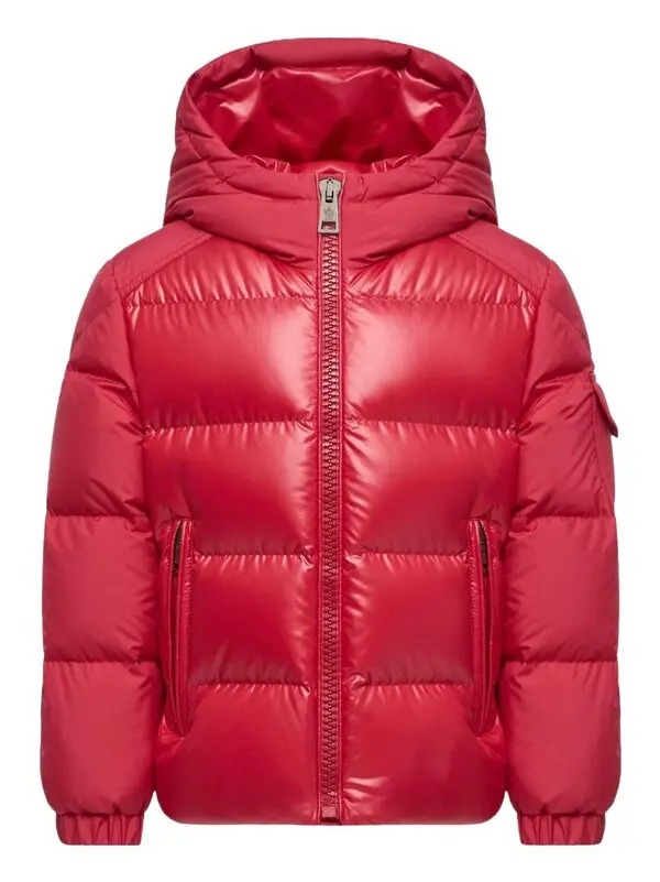 Moncler Hyoseris Hooded Down Jacket - Red