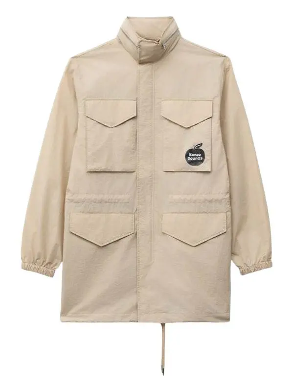 Kenzo Sounds Mid-length Windbreaker Jacket - Light Brown