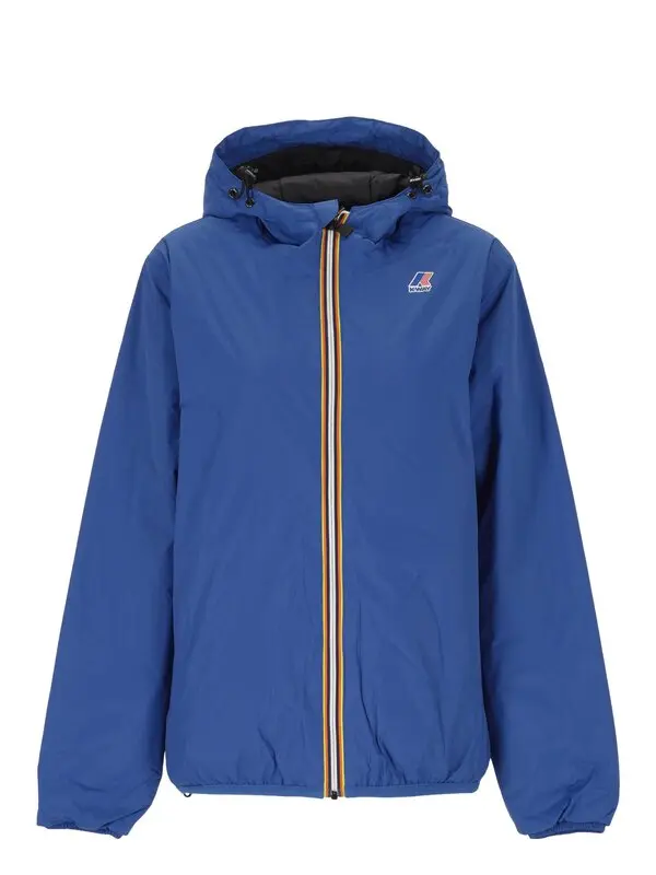 K-WAY Le Vrai 4.0 Claude Warm Jacket" | Waterproof, Padded, Zip-up Hooded Jacket - Blue