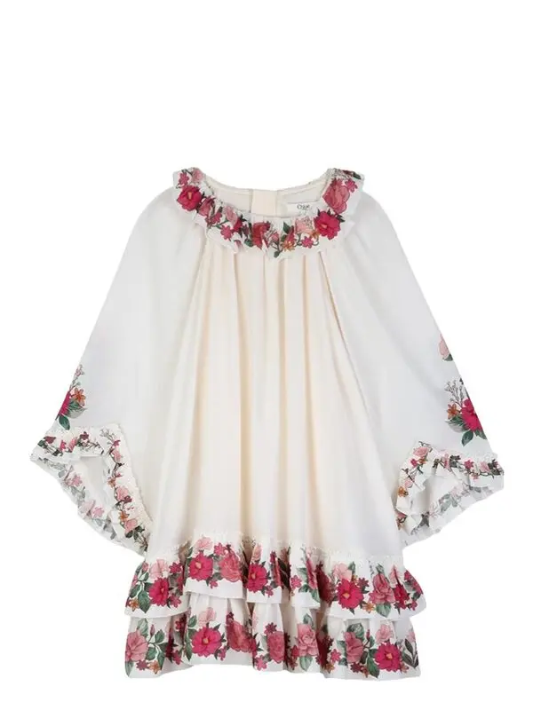 Chloé Floral Print Ruffled Dress - No