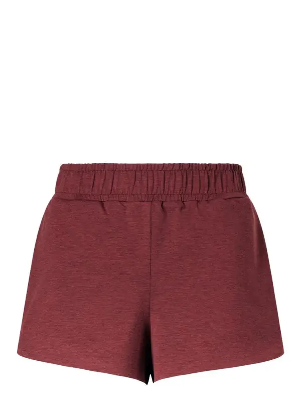 Varley Heather Burgundy Sports Shorts With Contrast Trim - No