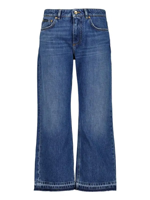 Dolce & Gabbana Wide-leg Mid-rise Jeans - Blue