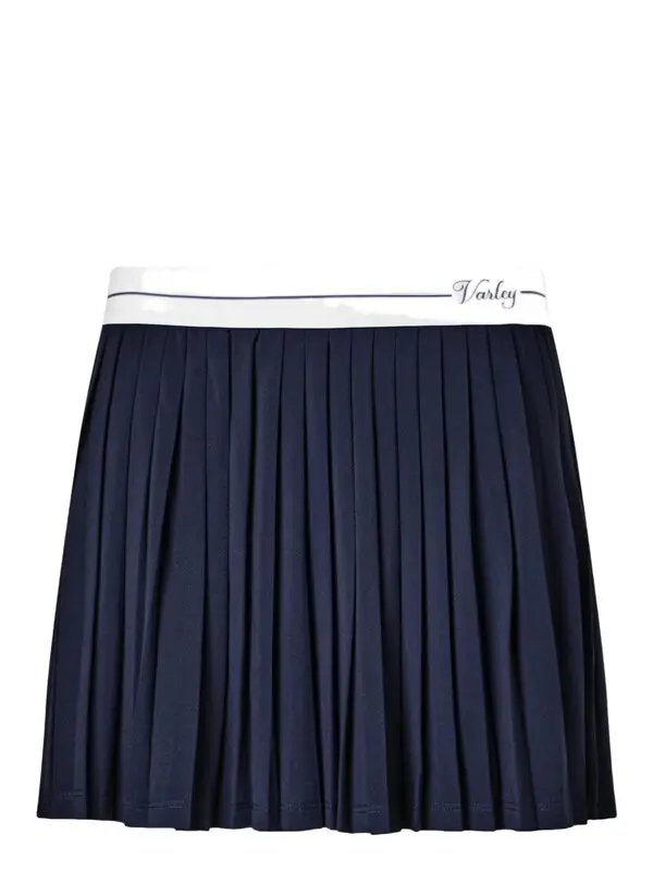 Varley Elastic Waist Pleated Sports Skort - Black