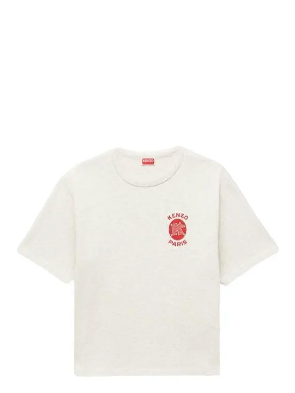 Kenzo Emblem' Loose T-shirt In Cotton - White