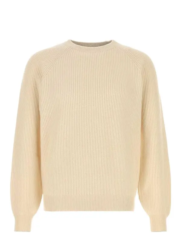 Brunello Cucinelli Crewneck Ribbed-knitted Jumper - Nude