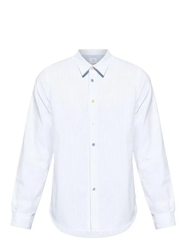 Paul Smith Striped Button-up Shirt - Blue