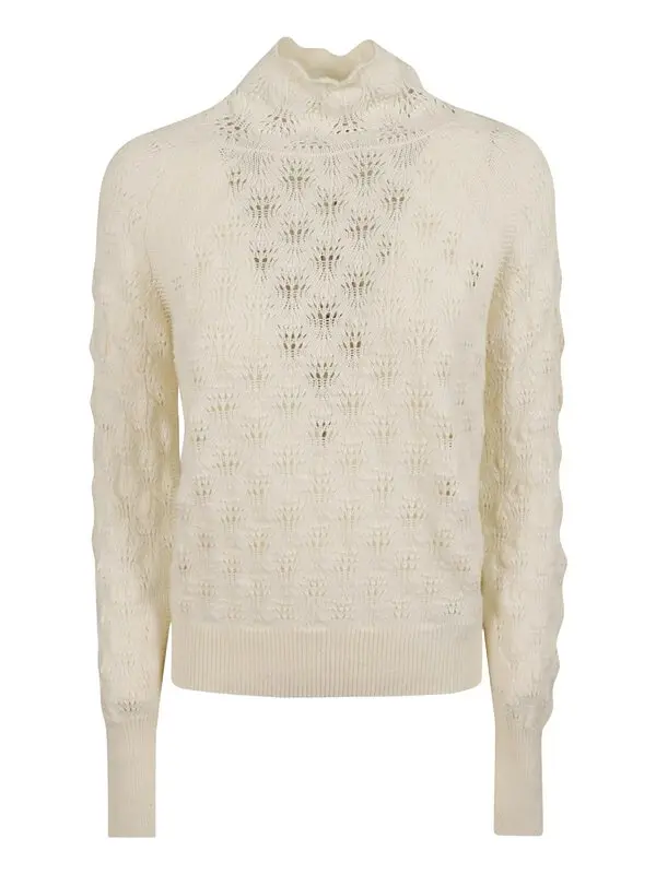 Ermanno Scervino Long Sleeve Sweater - Nude