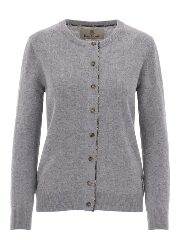 Barbour Long-sleeved Knitted Cardigan - Grey