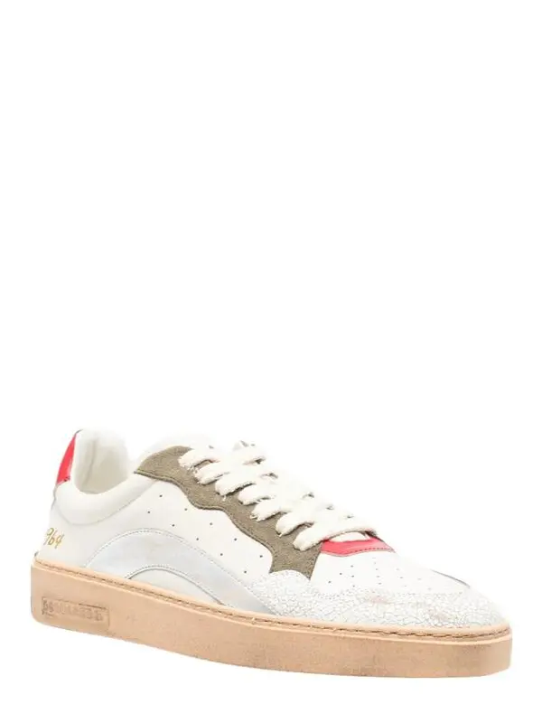 Dsquared2 Cracked-effect Panelled Sneakers - No