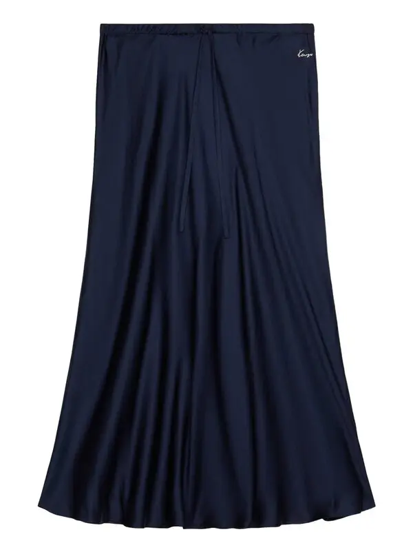 Kenzo Fluid Midi Skirt - Black