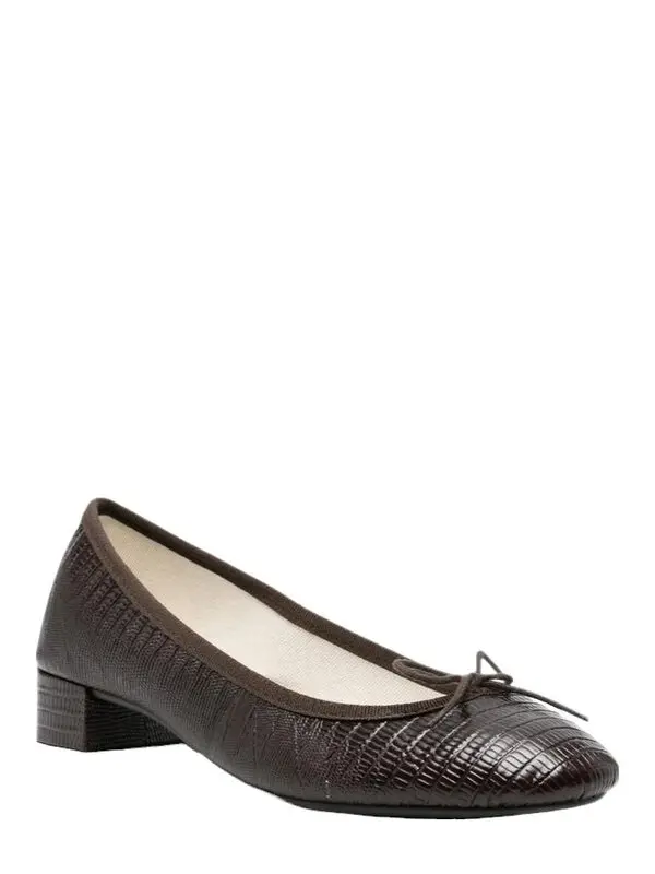 Repetto Bow Embellished Chunky High Heels - Black