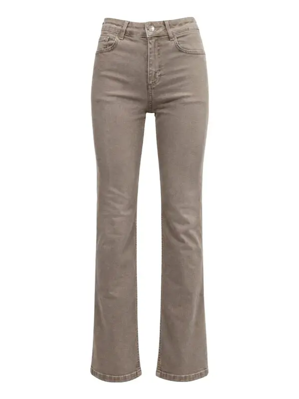 Liu Jo Flared Jeans With Button Fly - Gray
