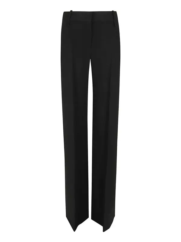 Ermanno Scervino High-rise Wide-leg Pants - Black