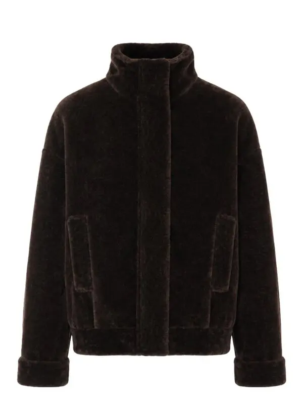 ARMA Paula High Neck Zip Jacket - Black