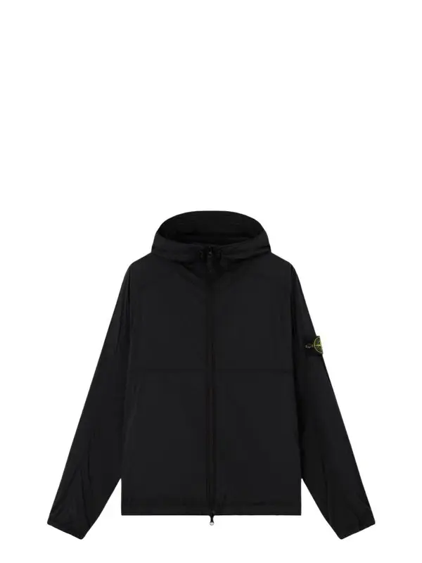 Stone Island Logo-patch Hooded Jacket - Black
