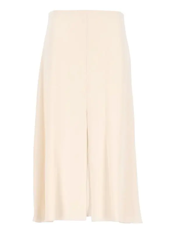 Valentino Garavani High Waist Draped Skirt - White