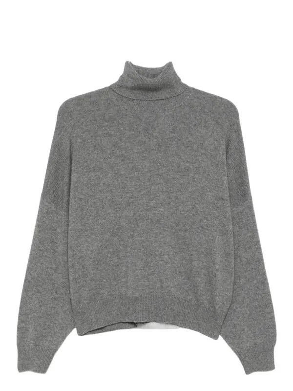 Brunello Cucinelli Roll Neck Sweater - Grey