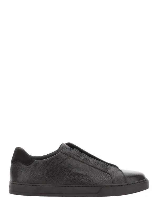 DOUCAL'S Spencer Laceless Slip-on Sneakers - Brown