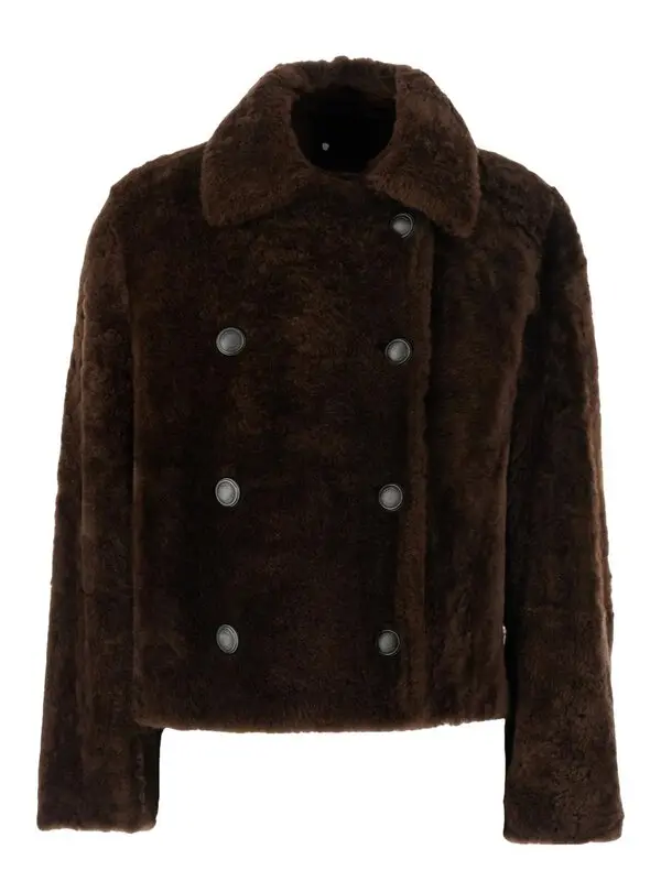 Brunello Cucinelli Shearling Coat - Brown