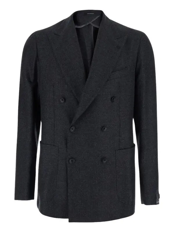 Tagliatore Double-breasted Casual Jacket - Grey