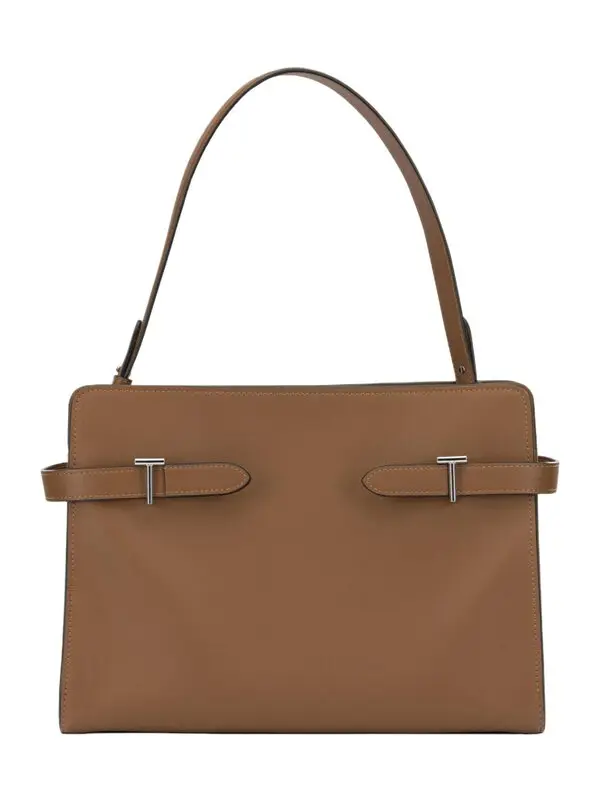 LE TANNEUR Belted Shoulder Bag - Brown