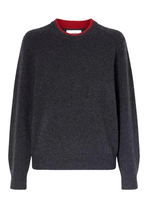 Loulou De Saison Crew Neck Wool Sweater - Black
