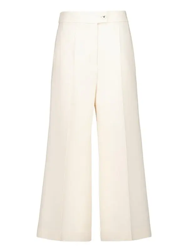 Valentino Garavani Wide-leg Trousers - Vanilla