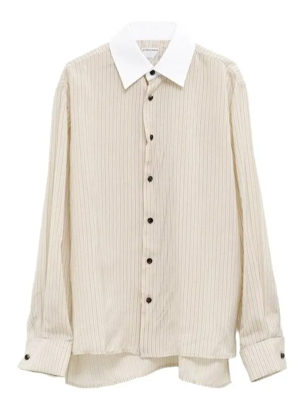 Bottega Veneta Striped Long-sleeved Shirt - No