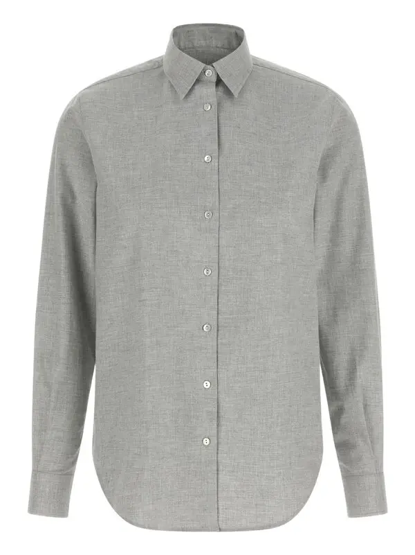 XACUS Marta Flannel Shirt - Grey