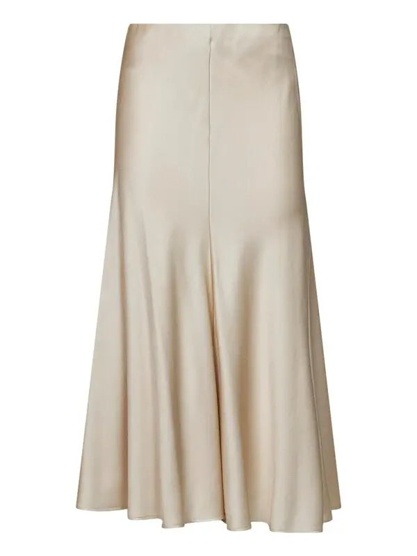 Brunello Cucinelli Pleated Skirt - Nude