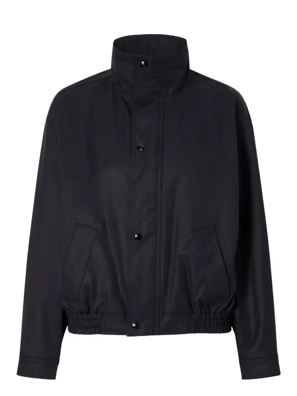 NILI LOTAN Casual Cropped Jacket - Black