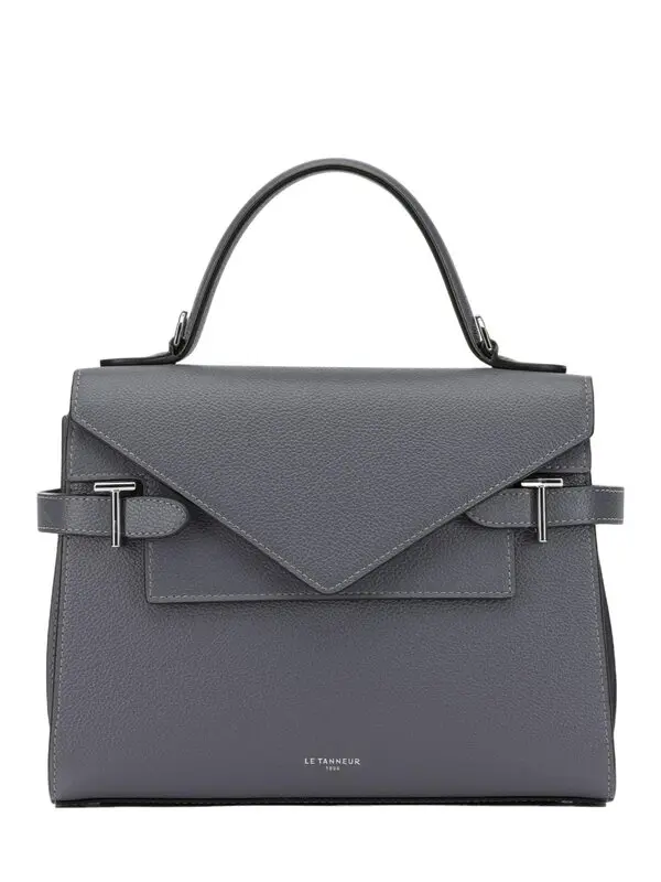 LE TANNEUR Structured Flap Shoulder Bag - Blue