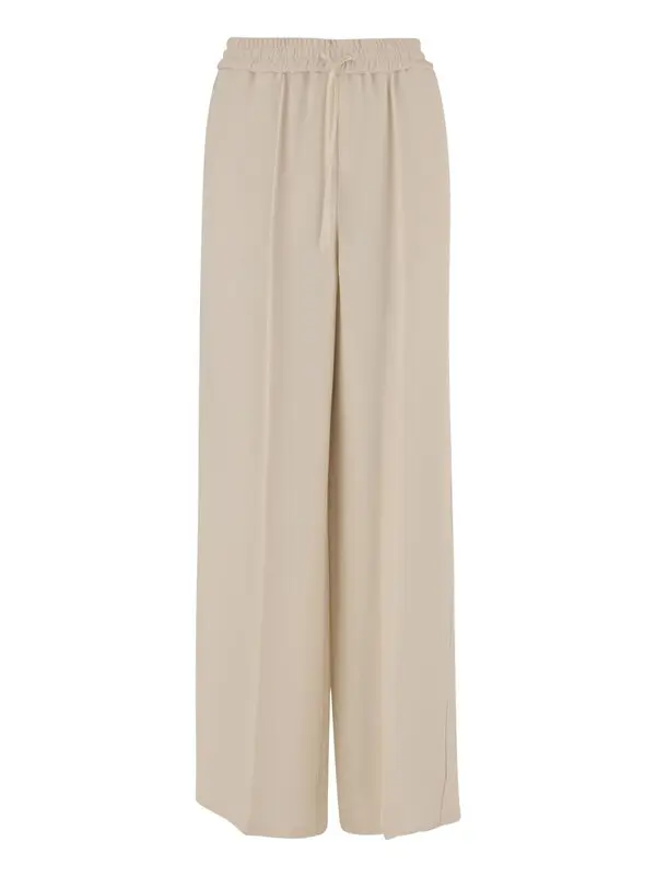 Valentino Garavani Wide-leg Drawstring Pants - Ivory