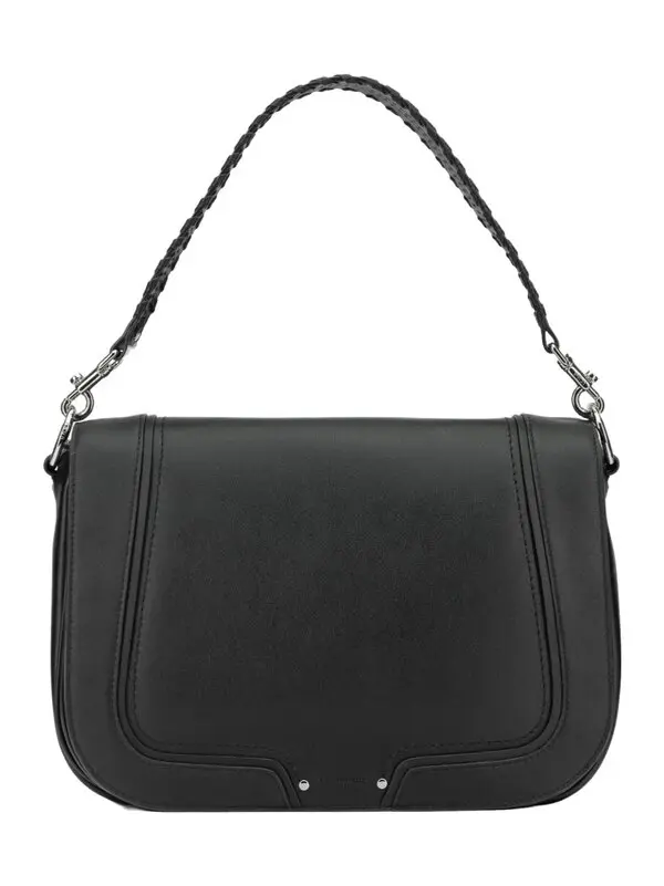 LE TANNEUR Flap Shoulder Bag - Black