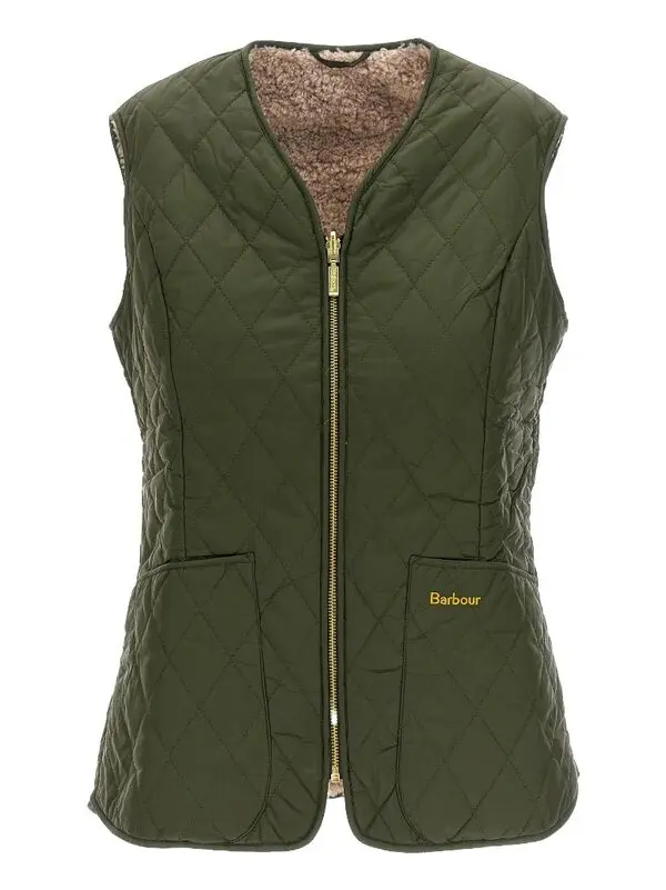 Barbour Sleeveless Zip-up Reversible Gilet - Green