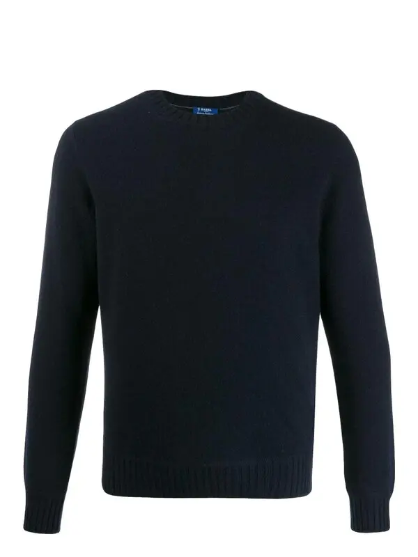 BARBA NAPOLI Round Neck Jumper - Blue