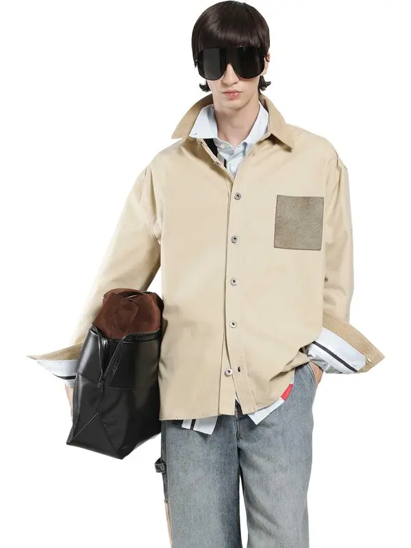 Loewe Cotton Canvas Overshirt - Beige