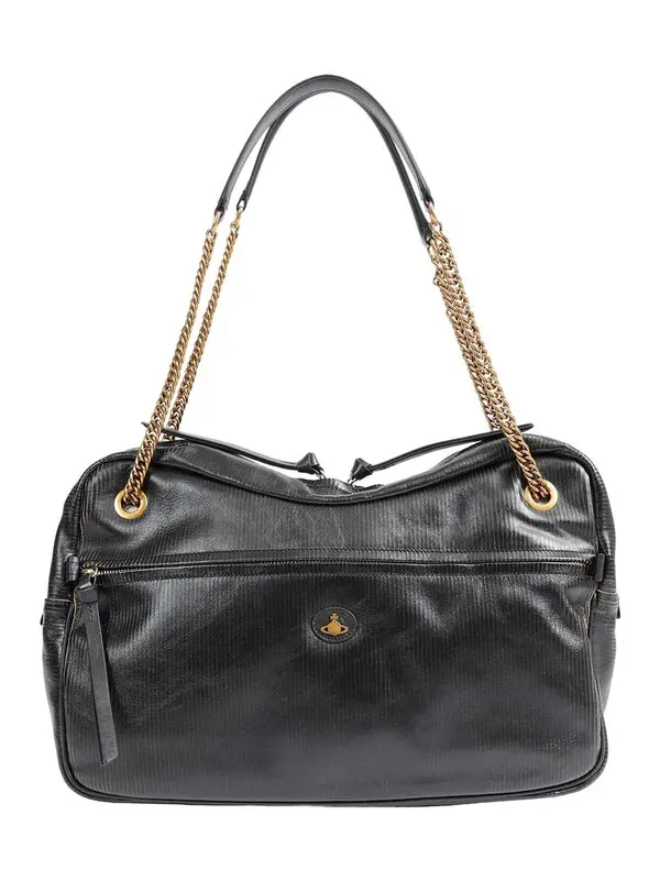 VIVIENNE WESTWOOD Dolce Large Shoulder Bag - Black